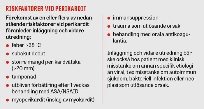 Perikardit och myokardit – Läkartidningen